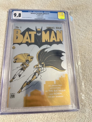 Batman #1 CGC 9.8 Facsimile GOLD FOIL 19/150 Rare LE150 - In Hand ...