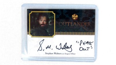 CRYPTOZOIC OUTLANDER SEASON 2 Autograph Stephen Walters Angus Mhor ...