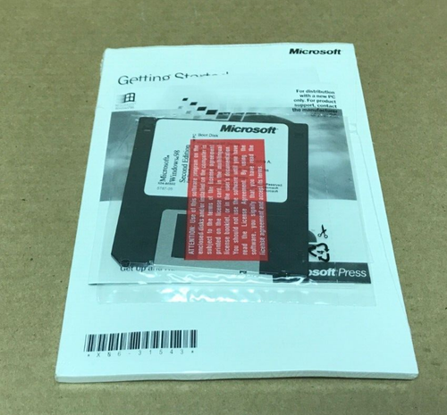 MICROSOFT WINDOWS 98 SECOND EDITION FULL OPERATING SYSTEM Sealed, No ...