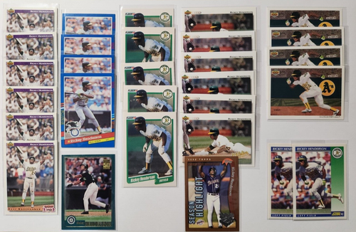 RICKEY HENDERSON BASEBALL CARD LOT ( 60 CARDS ) | eBay