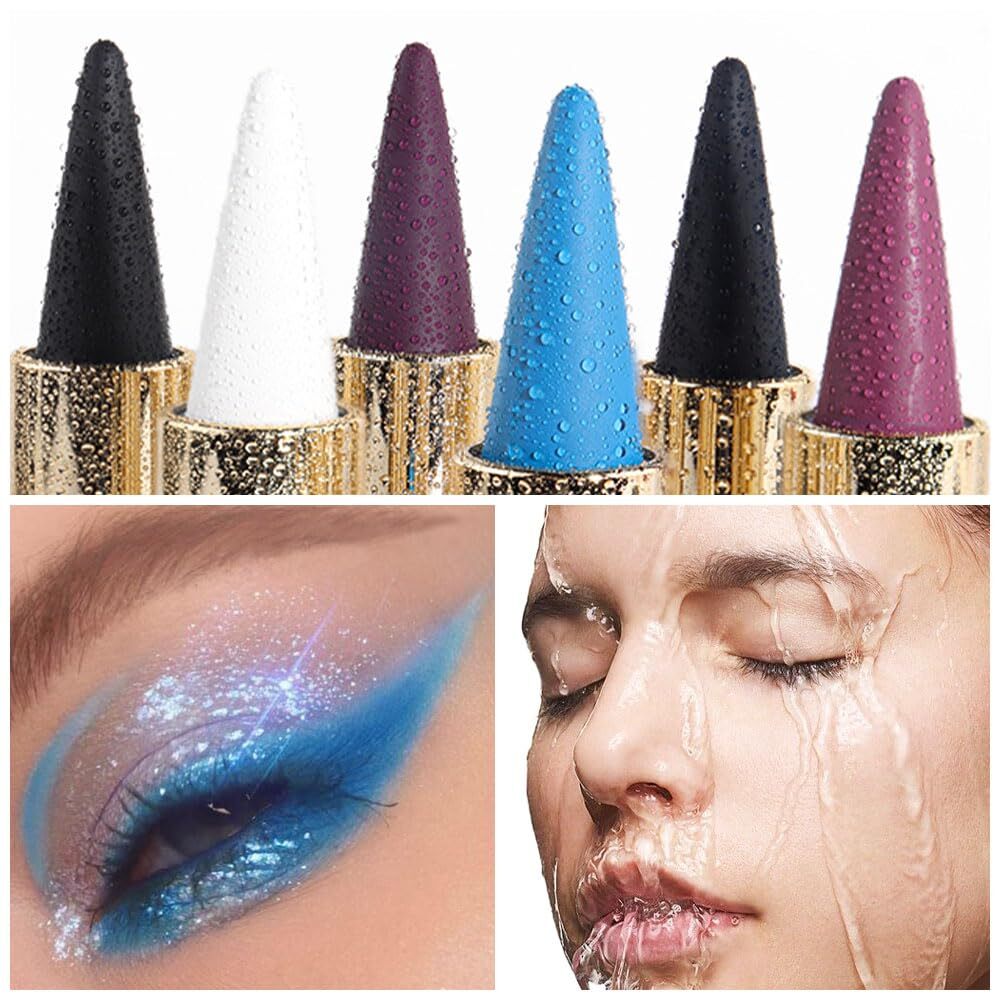 evpct 1Pcs Light Blue Gel Eyeliner Pencil Eye Black Face Paint Stick ...