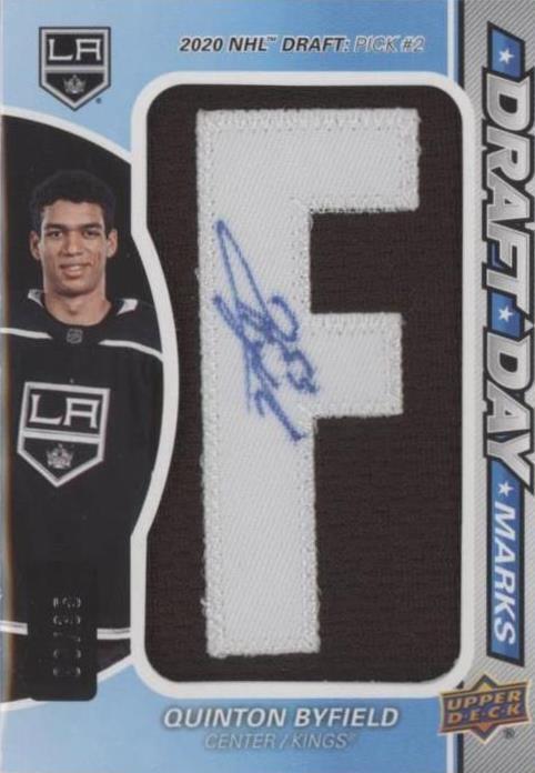 2021-22 Upper Deck SP Game Used - Draft Day Marks Rookies Quinton ...