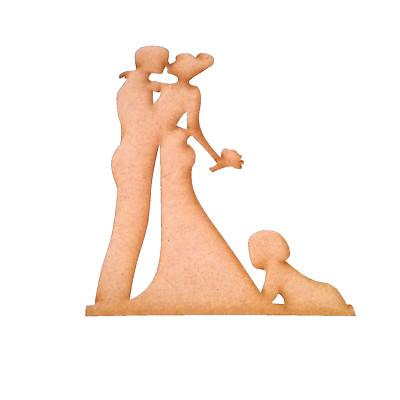 Bride Groom Laser Cut 3mm Mdf , Size 130mm x 100mm. Blank Craft Wooden ...