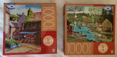 Lot of 3 Puzzles Sam Park "DINARD" & Bob Fair "Glass Lake" + Bonus ...