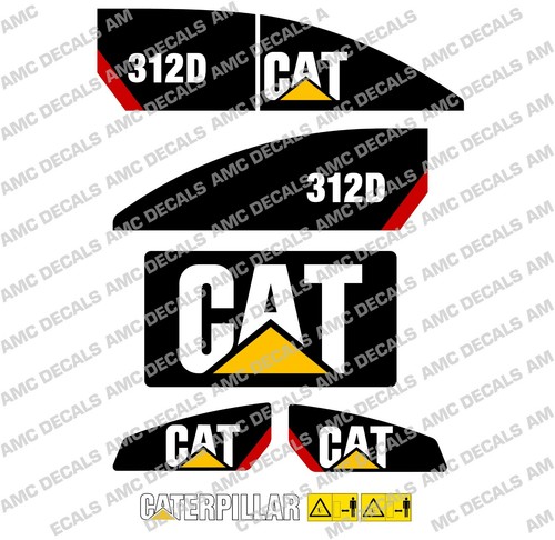 CAT CATERPILLAR 312D DECAL STICKER SET | eBay