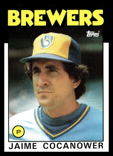 1986 Topps #277 Jaime Cocanower Milwaukee Brewers Baseball Card | eBay