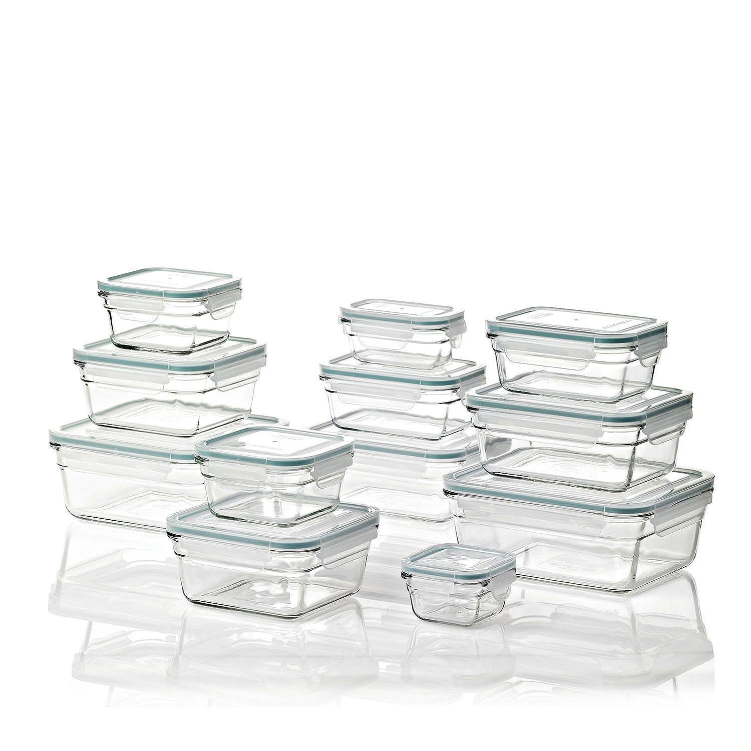 Member's Mark 24-Piece Glass Food Storage Set by Glasslock BPA Free ...