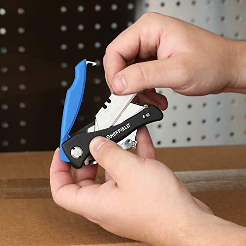 Sheffield 12119 Ultimate Lock Back Utility Knife, Box Cutter Knife ...