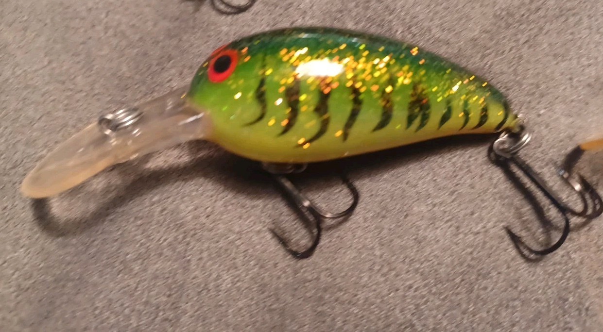 Lot Of 5 Bandit And Rebel Shallow Crankbaits. Fishing Lures. Square ...