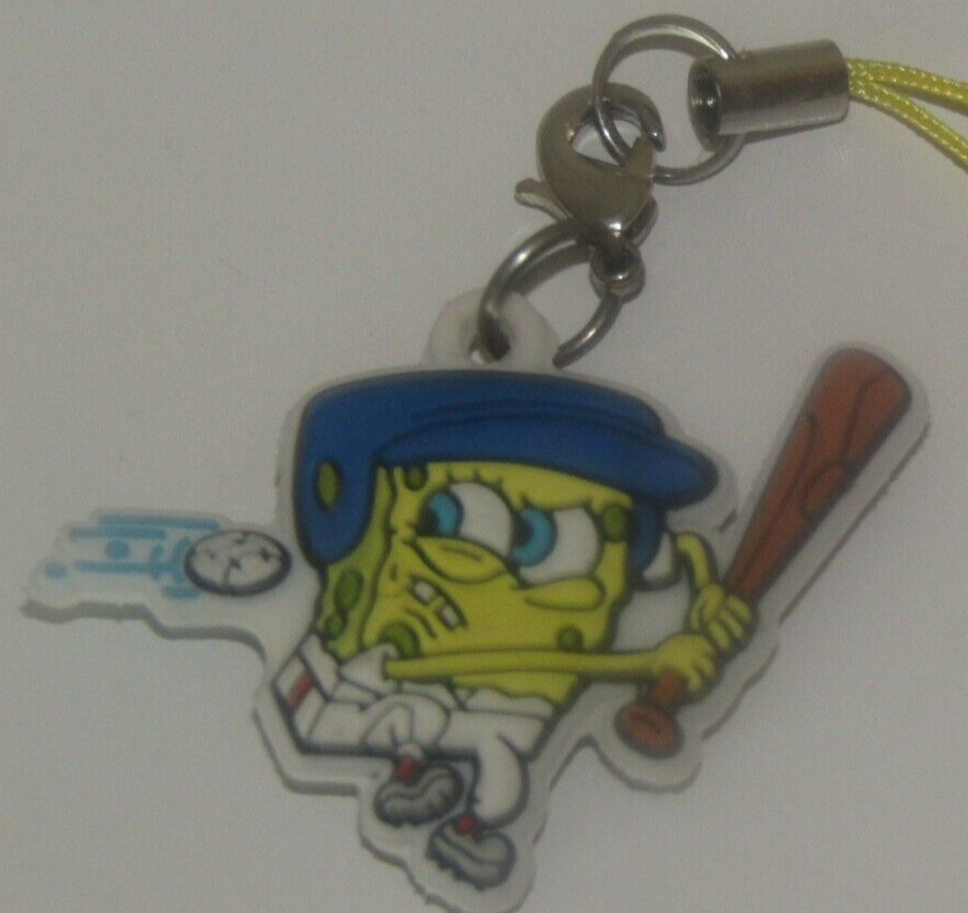 Spongebob Squarepants Baseball Player - Mobile Phone Ipod etc charm ...