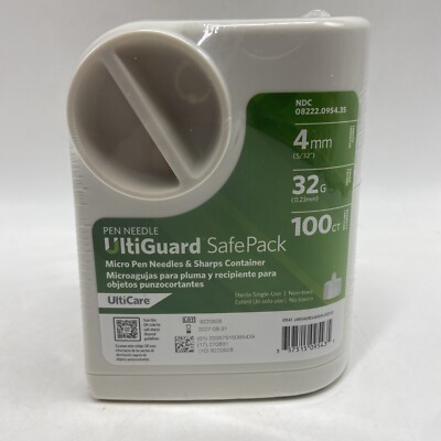 UltiCare UltiGuard Safe Pack Pen Needles & Sharps Container/100 Count ...