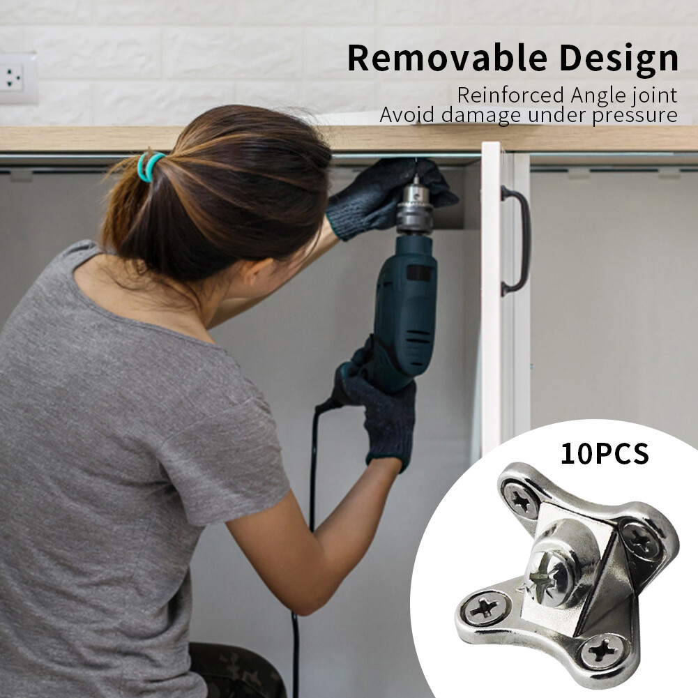 Removable Connector For Wood Shape Shelves Corner Brace Bracket | eBay