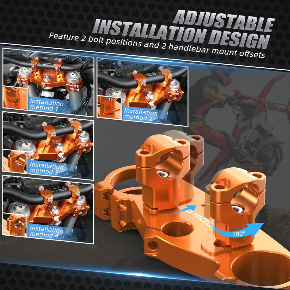 Upper Triple Tree Handlebar Riser For KTM EXC XCW 150 250 300 350 450 ...