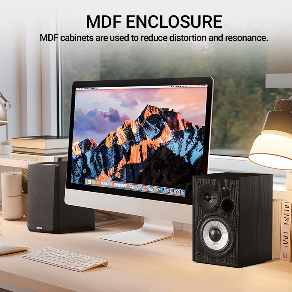 Edifier R990BT 2.0 Active Multimedia Speakers Bluetooth Bookshelf ...