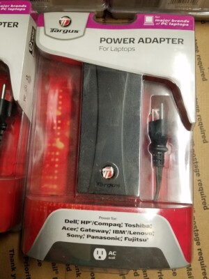 NEW - Targus APA68US 90W (Universal) Notebook AC Adapter w/9-Power Tips ...
