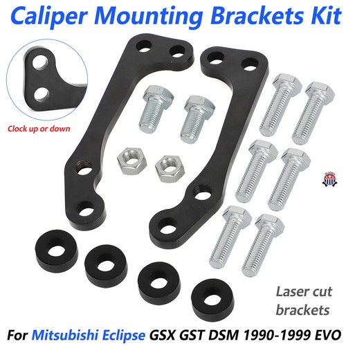 For Mitsubishi Eclipse GSX GST DSM 1990-1999 EVO Caliper Mounting Brackets Kit | eBay