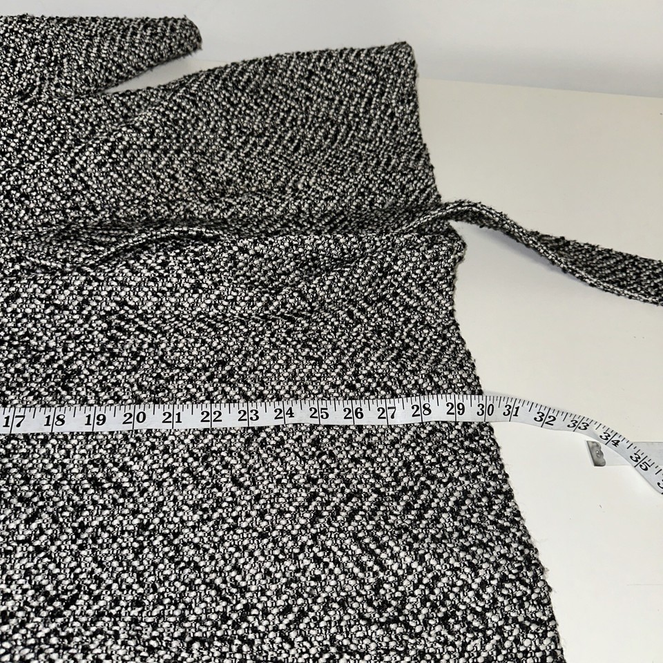 Jessica Simpson Women's Black and White Looks Gray Tweed Belted Pea ...