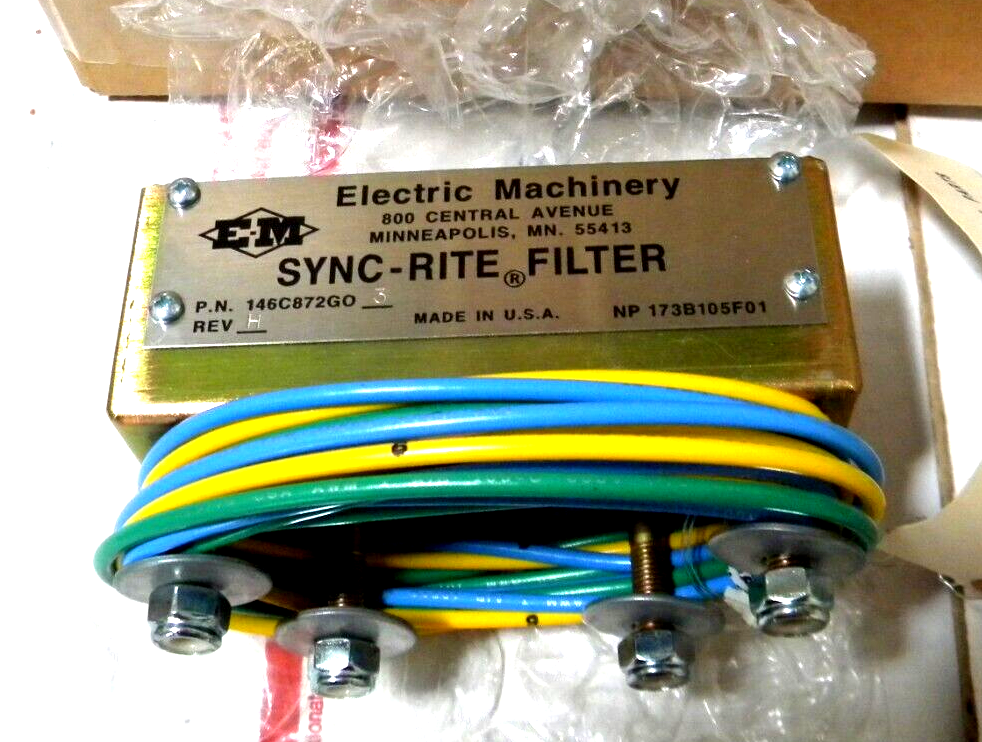 NEW ELECTRIC MACHINERY 146C872G03 SYNC-RITE FILTER x | eBay