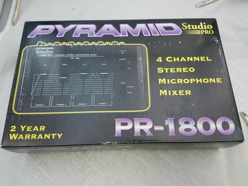 Pyramid PR-1800 Studio Pro Sound Microphone Mixer 4 Channel | eBay