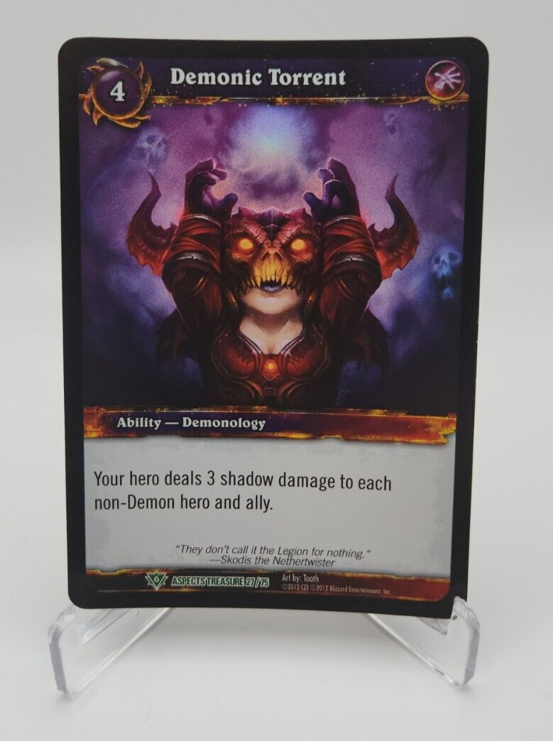 World of Warcraft - Demonic Torrent - FOIL - WoW TCG - Aspects Treasure ...