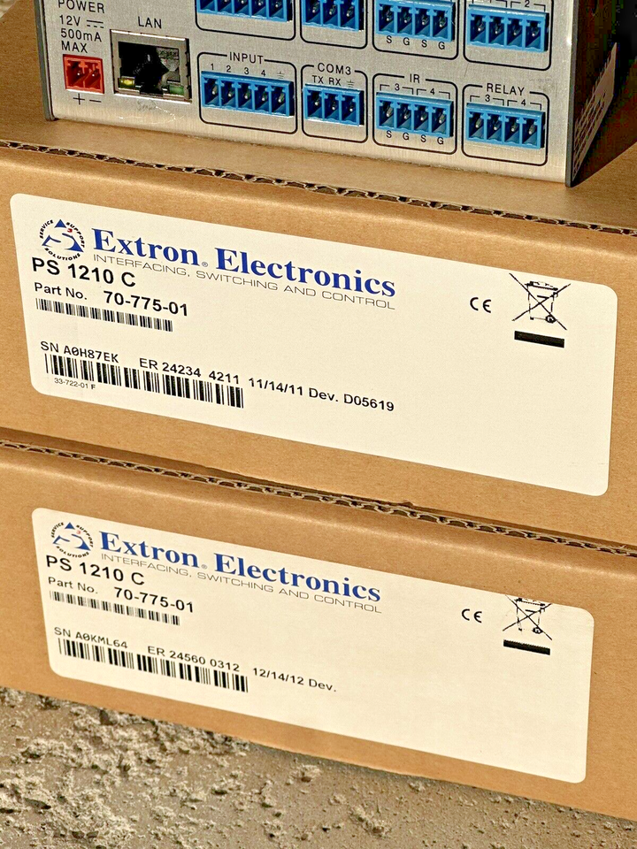Extron MVC 121 Mixer & Extron IPL 250 & 2- PS 1210 C 7077501 Adapter ...