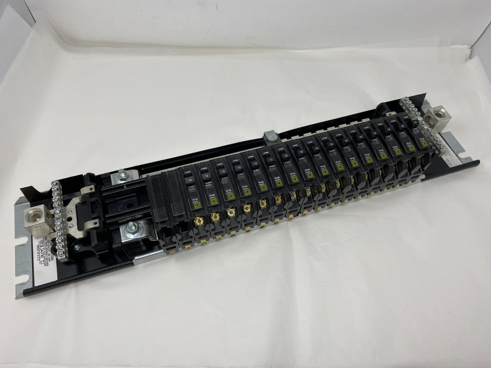 Square D NQM810M1CSB8 100A Panelboard Type QOB 10A Circuit Breakers 120 ...