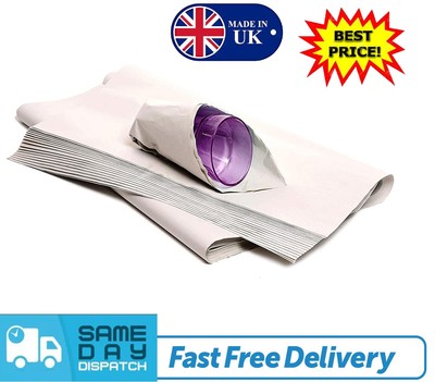 500 X White Packing Newspaper Offcuts Chip Shop Food Wrapping Paper 20 ...