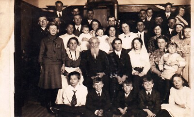 Real Photo large group Family 35 People Postcard | eBay