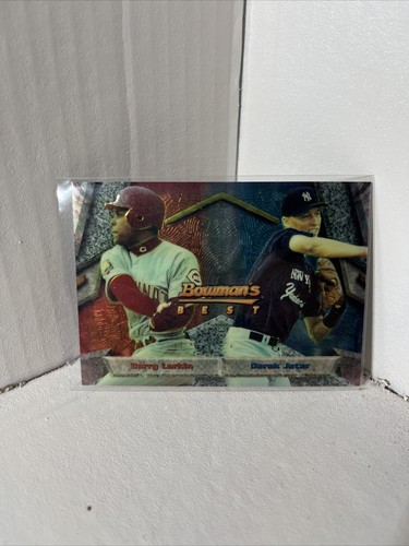 DEREK JETER / BARRY LARKIN 1994 Bowman's Best Mirror Image Rookie RC ...