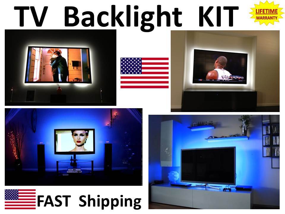 Smart TV back light kit - behind the TV lighting system - NEW LED | eBay