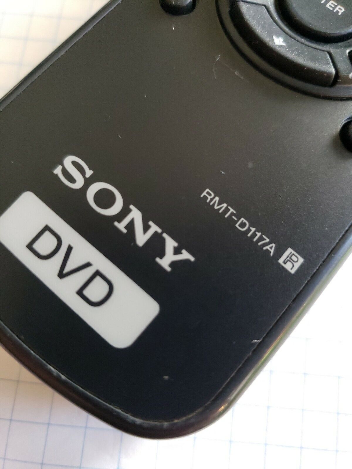 SONY DVD PLAYER REMOTE CONTROL RMT-D117A DVP-S560D DVP-NS700 DVP-NS700P ...