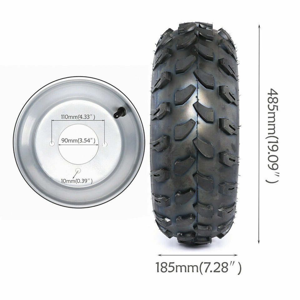 44" Rear Live Axle Kit Wheels Sprocket Hub Brake Assembly Kit Go Kart ...