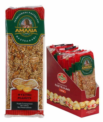 Greek Cyprus Amalia Peanut Brittle Pastellaki 6 packs x 65g﻿ | eBay