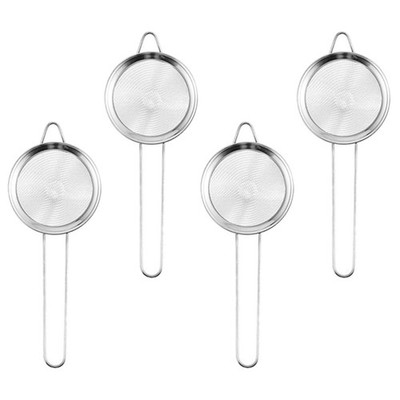 4 Pcs Food Strainer Fine Mesh Sieve for Cooking Small Strainers Kitchen ...