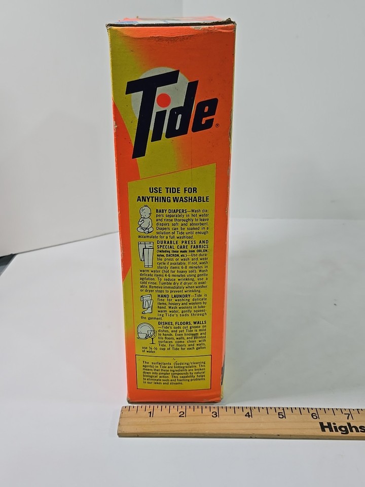 Tide Detergent Giant 3 Lb 49 Oz Unopened Full Box Vintage | eBay