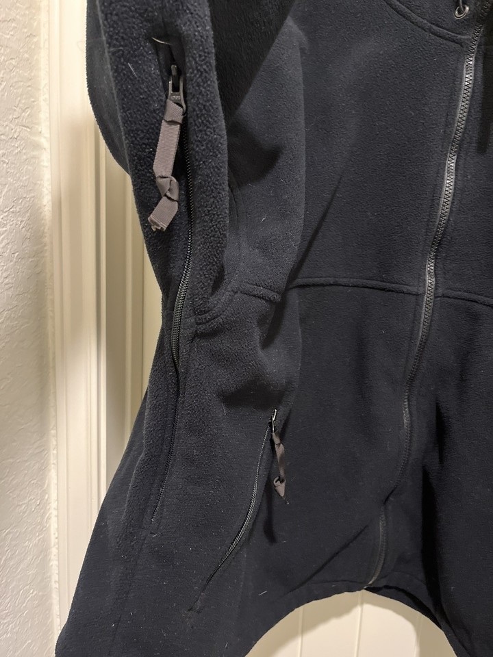 USGI Fleece Windstopper Jacket Black XL X-Large Regular Peckham SPEAR ...