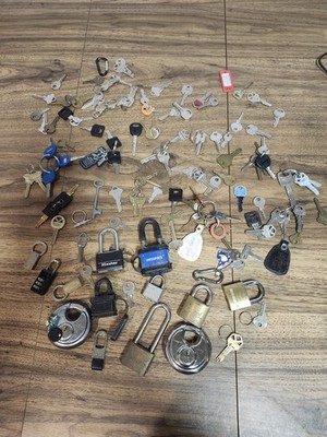 Giant Lot Of Locks And Keys Master Brinks And More Unmatched | eBay