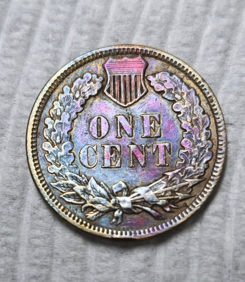 1889 Indian Head Cent Penny Almost Uncirculated Date Variety Beautiful ...