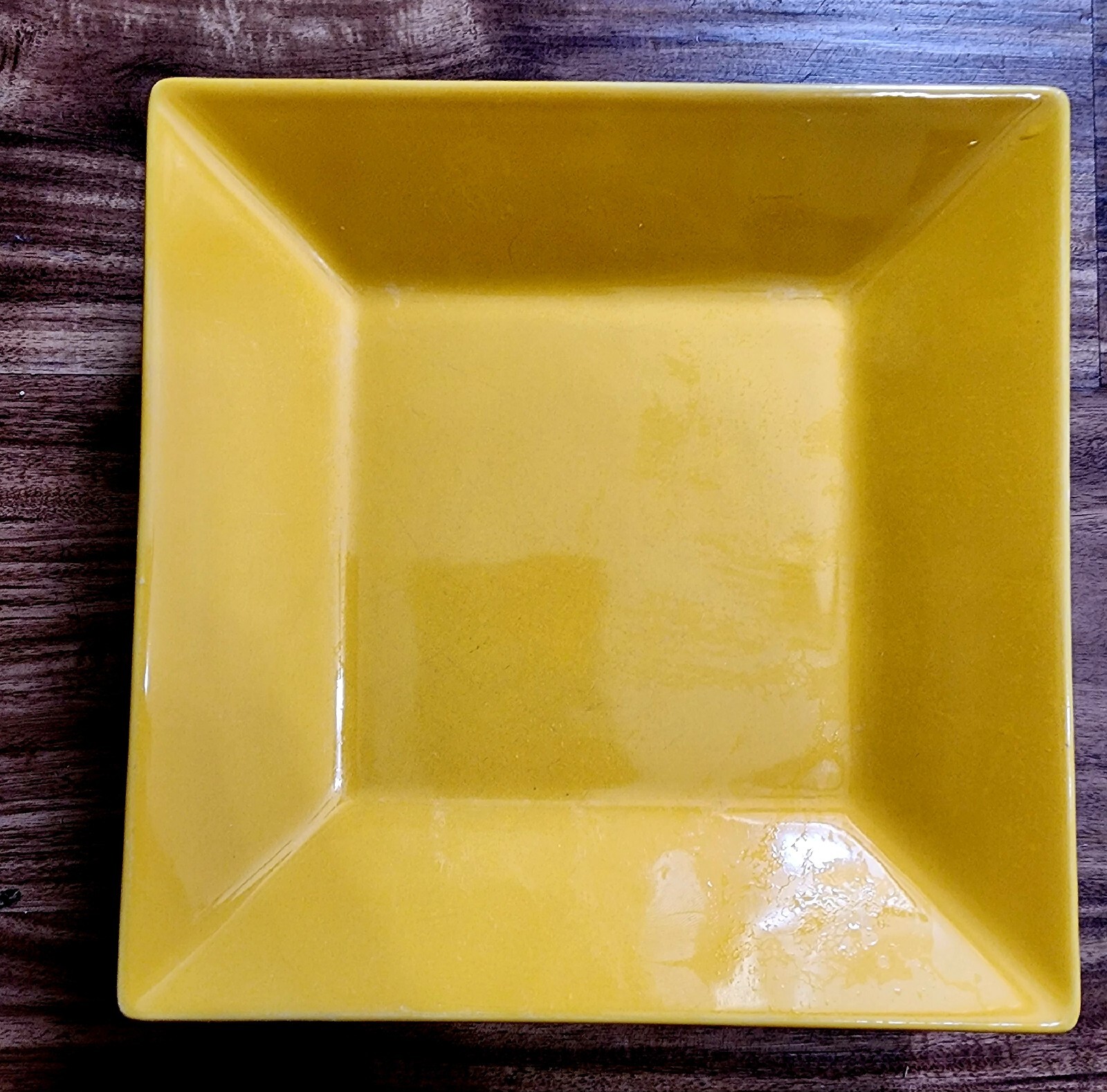 FOOD NETWORK Square Dinner Plate in FORTINA YELLOW KITCHEN DINING DISH ...