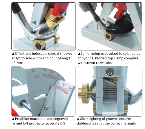 NEW Golf Mechanix Professional II Loft/Lie Bending Machine w/ Brass ...