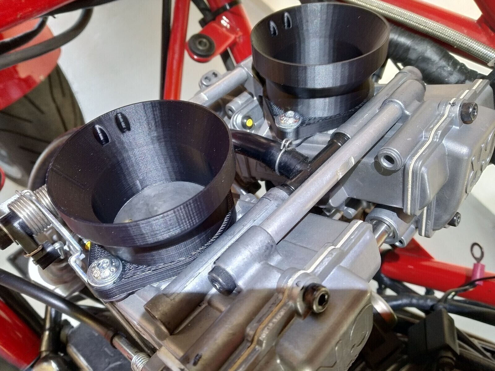 Bellmouth Velocity Stack Air Intake Trumpet for Keihin FCR Ca Ducati ...