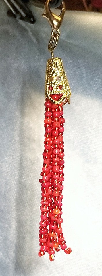 Tassels Clip-on Charms for Backpack Purse Zipper Metal Silk STOCKING ...