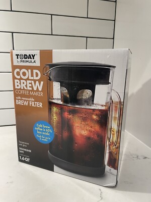 Primula Cold Brew Iced Coffee Maker with Glass Pitcher And Brew Filter ...
