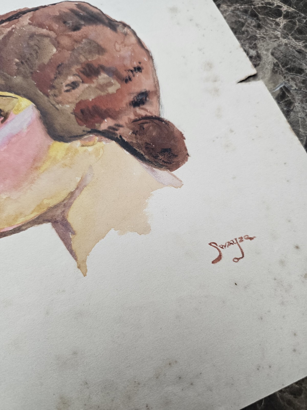 Antique 1930s Original Marc Desha Swazye Sketch Drawing Comic Artist ...