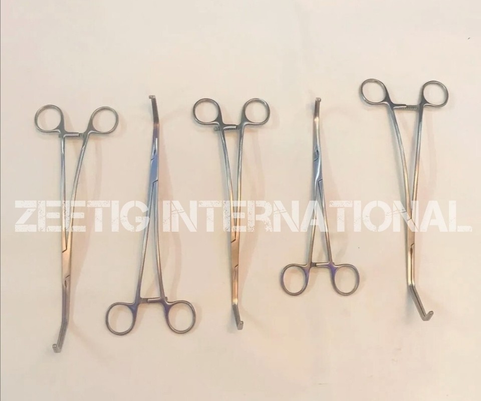 Zeetig Satinsky Debakey cardiovascular Clamp Set of 5 | eBay