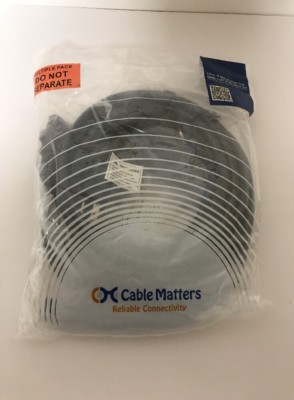 Cable Matters 2-Pack Heavy Duty Computer Monitor Power Cord in 6 Feet ...