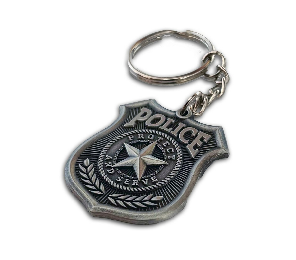 Cop Badge Westmon Works Police Keychain Gift Set - Metal Badge Key Ring ...