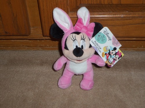 NEW, Disney Minnie Mouse in Bunny Suit Plush Easter 6" Clip On | eBay