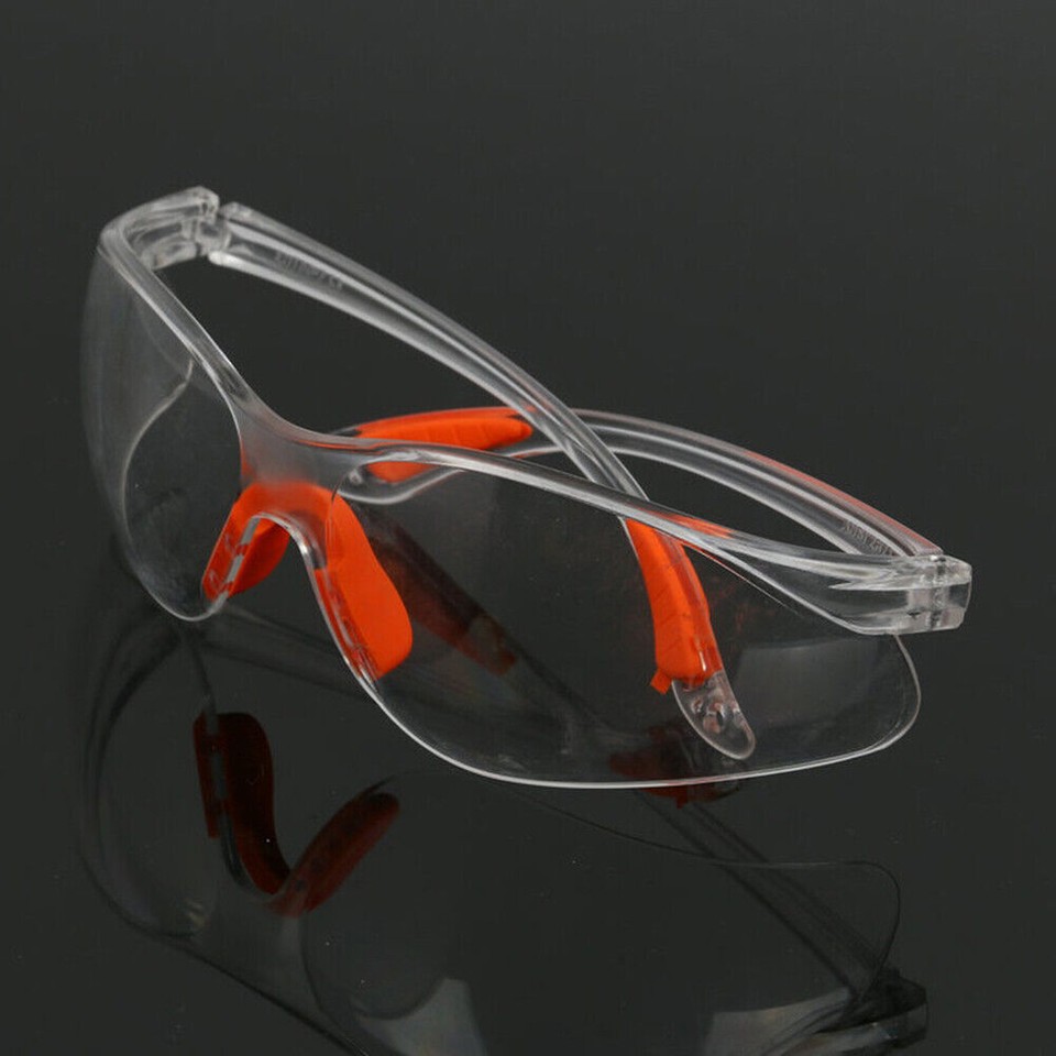 Clear Safety Goggles Anti-Fog & Anti-Scratch Eye Protection Work/Lab ...