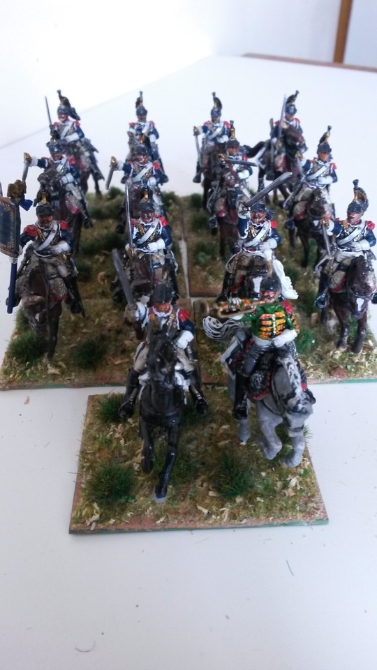 28mm scale napoleonic french Cuirassiers heavy cavalry painted perry ...